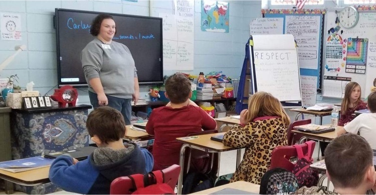 Oark Graduate Carley Allen Visits our Students | Oark School